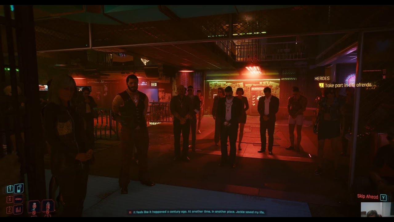 Cyberpunk 2077 - Heroes Side Job / Attending Jackie's Ofrenda (Wake ...