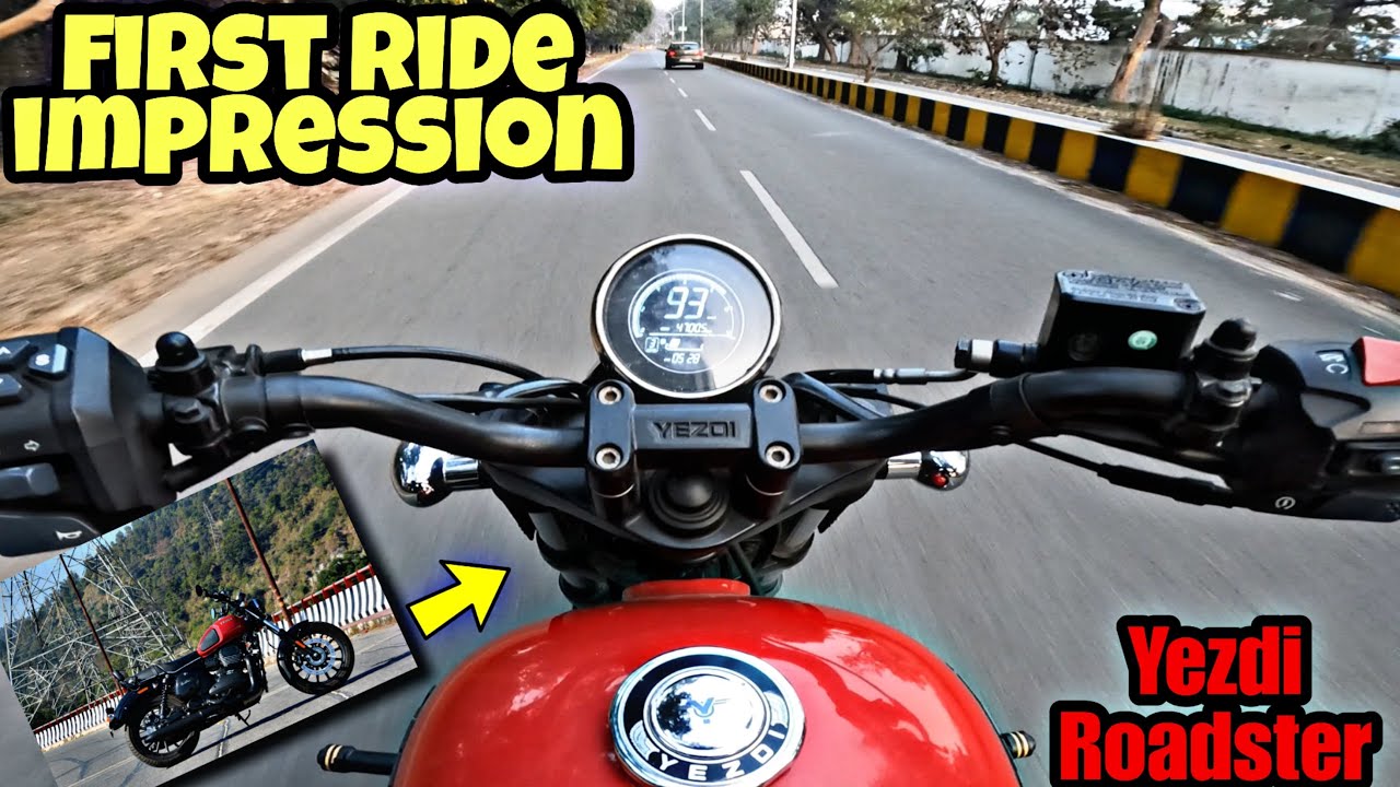 First ride with JAVA YEZDI ROADSTER 😍 || Complete review || DAY 5 OF ...