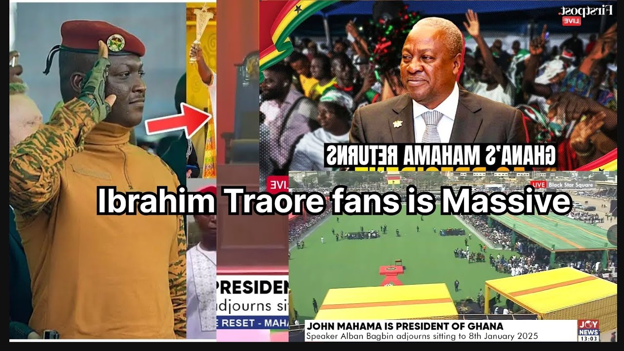 John Dramani Mahama with Burkina Prez Ibrahim Traore: Inauguration full ...