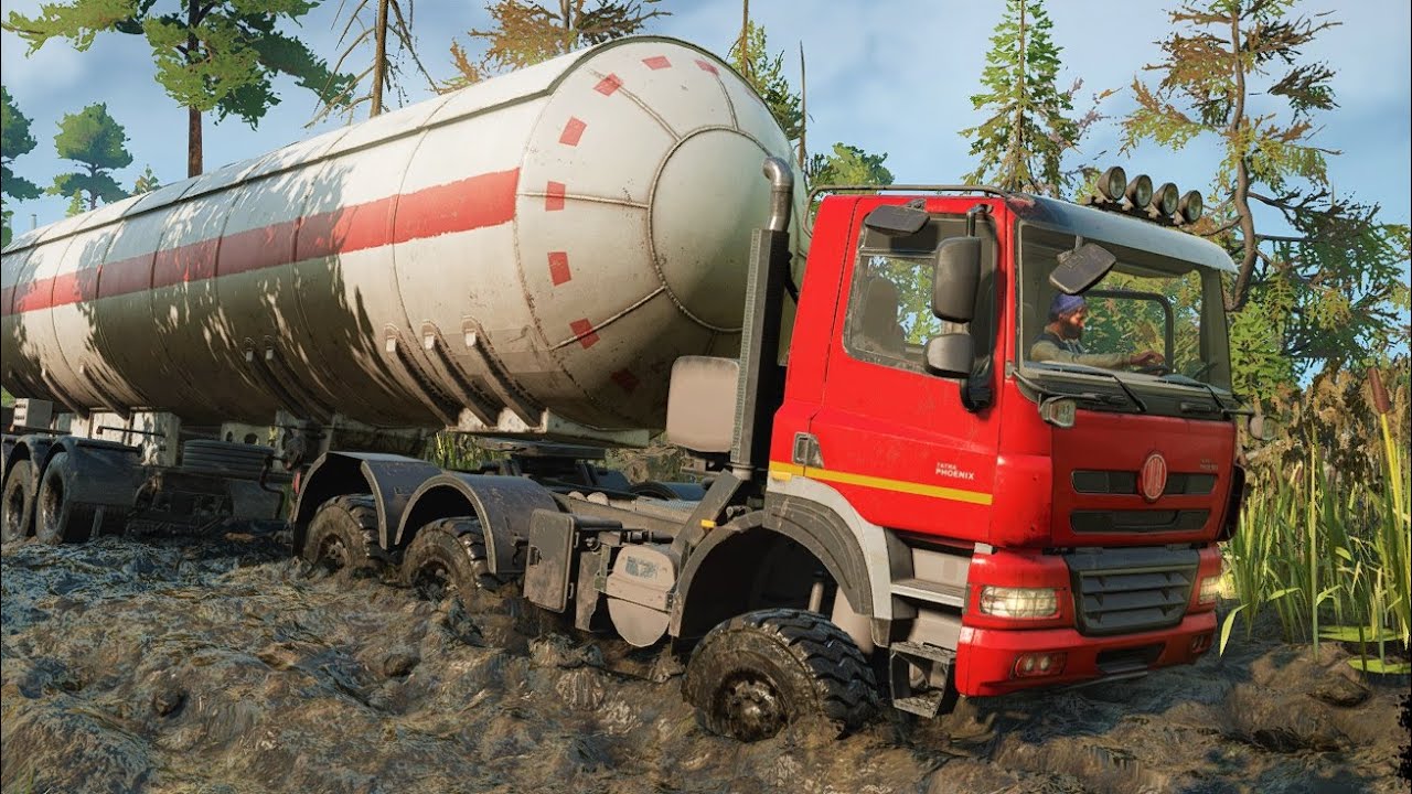 SnowRunner Mods - TATRA Truck Phoenix 6x6 - Driving Offroad ...