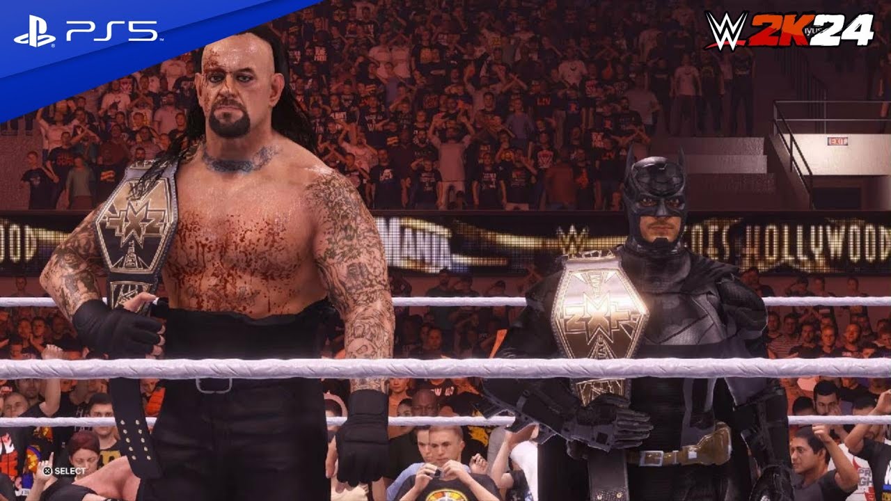 WWE 2K24 - The Undertaker - Batman Vs Brock Lesnar - All Might | WWE ...