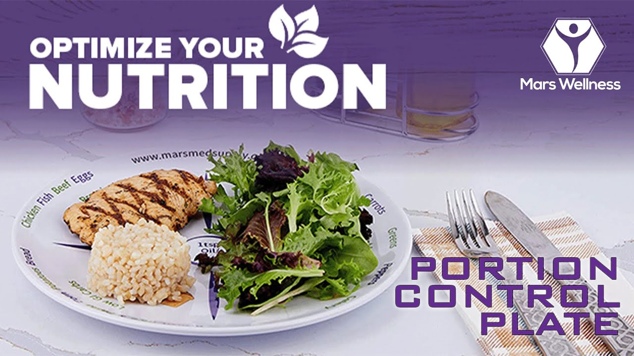 10" Portion Control Plate for Healthy Eating - MyPlate Proven Method ...