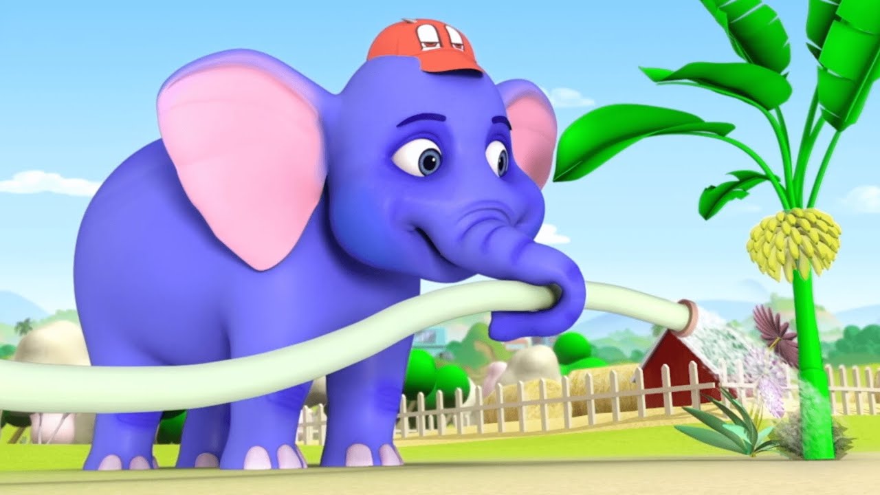 Ek Mota Hathi - एक मोटा हाथी | Hindi Nursery Rhymes - YouTube