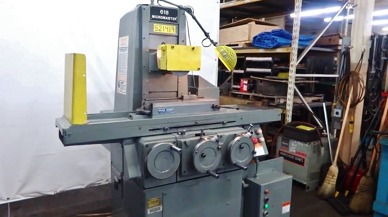 BROWN & SHARPE 6" x 18" MICROMASTER Surface Grinder 618 - YouTube