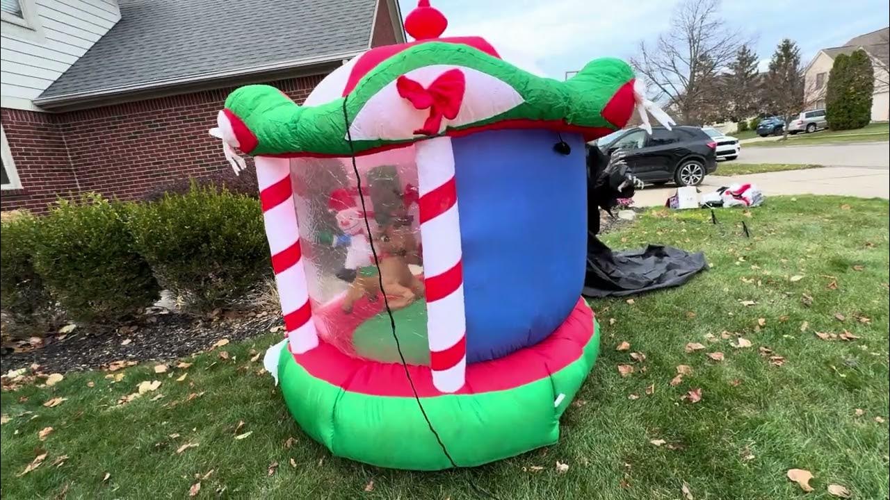 Gemmy 2005 6' Animated Carousel Christmas Airblown Inflatable animated decoration # ...