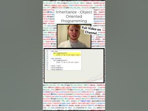 How do you use inheritance in python object orient programming #coding ...