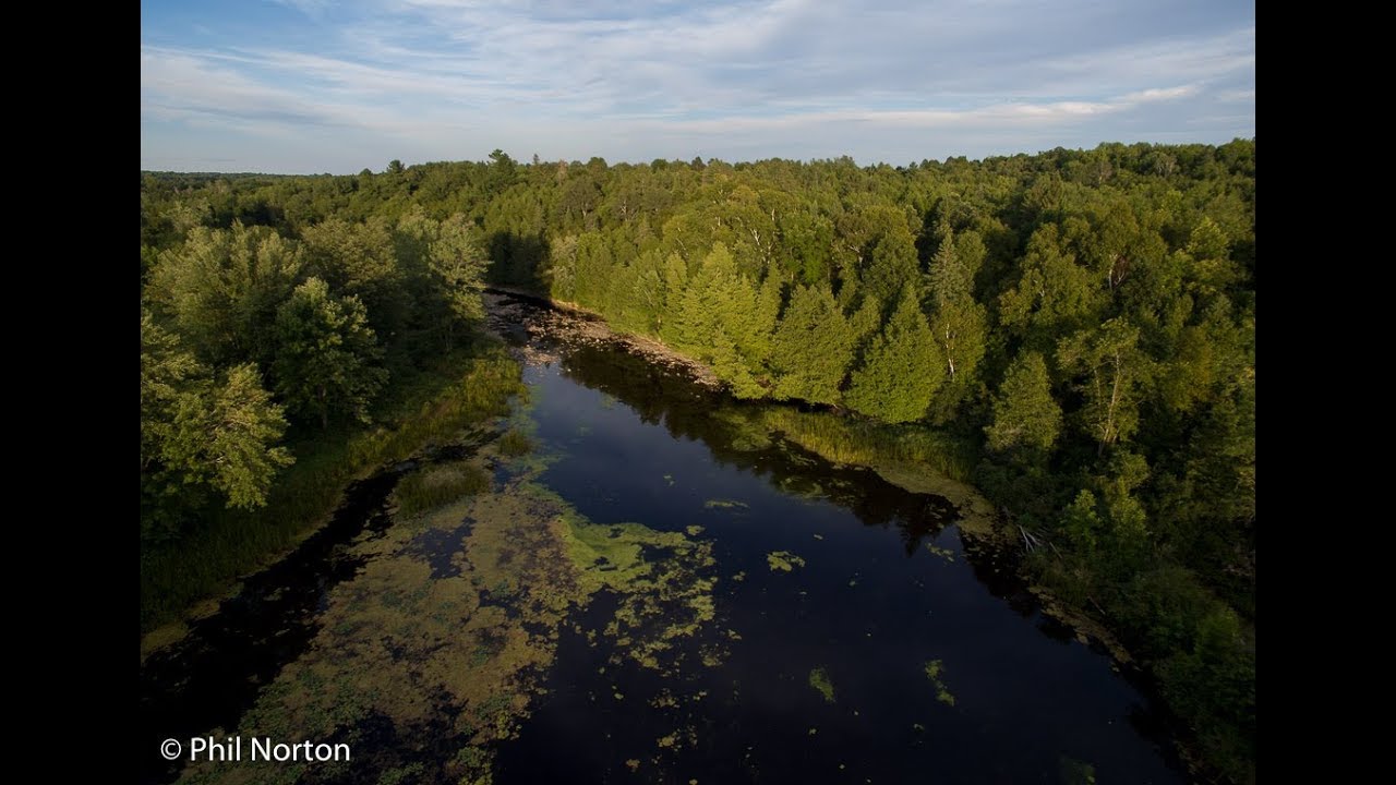 Bird's Eye View of Ontario countryside - YouTube