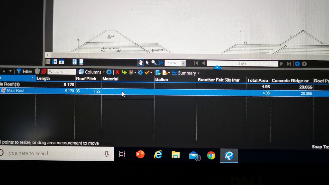 Bluebeam revu 2016 pitched roof Estimating guide - YouTube