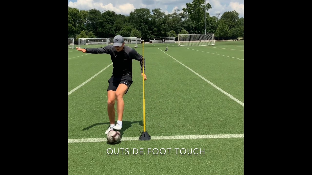 Football Ball Mastery - Outside Foot Touch - YouTube