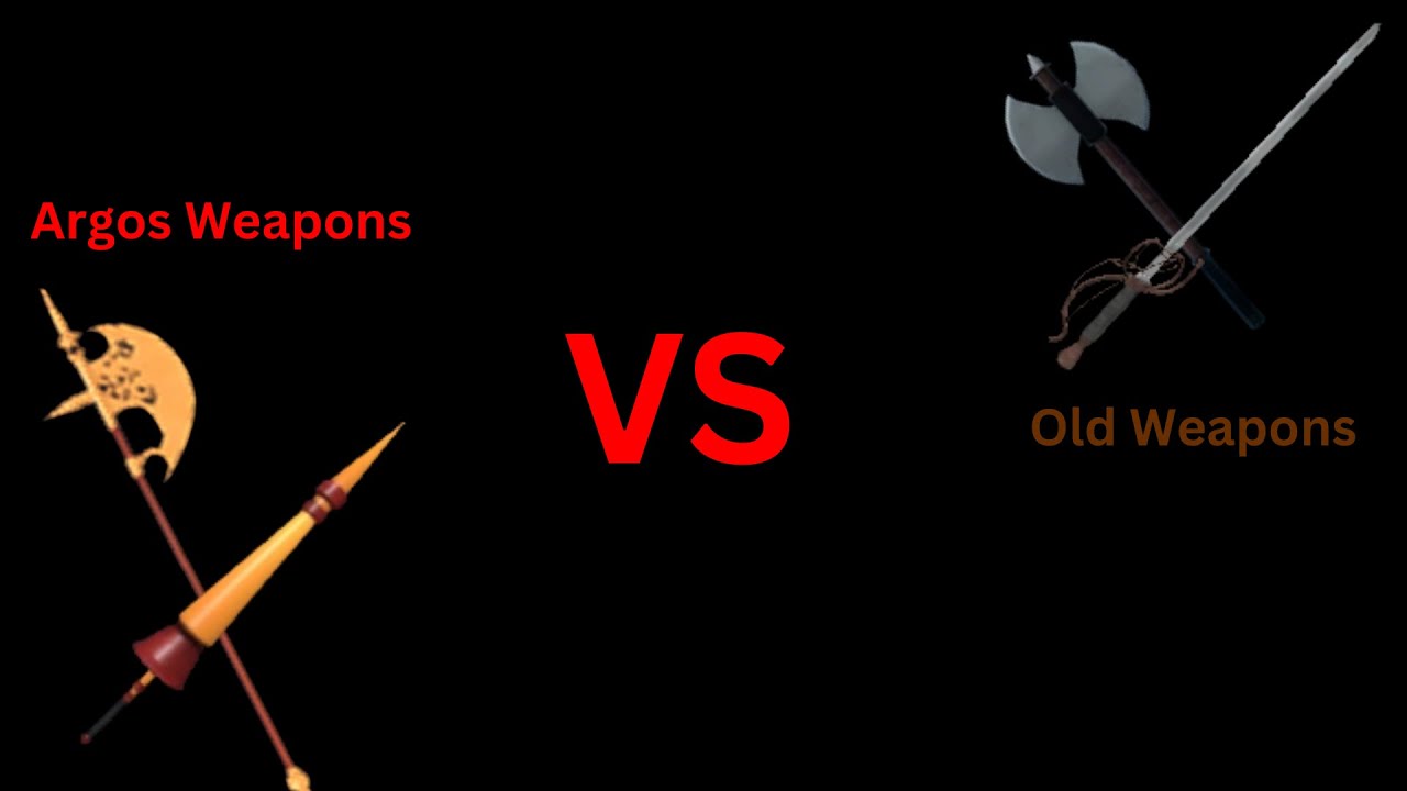 Argos Weapons VS Old Weapons - YouTube