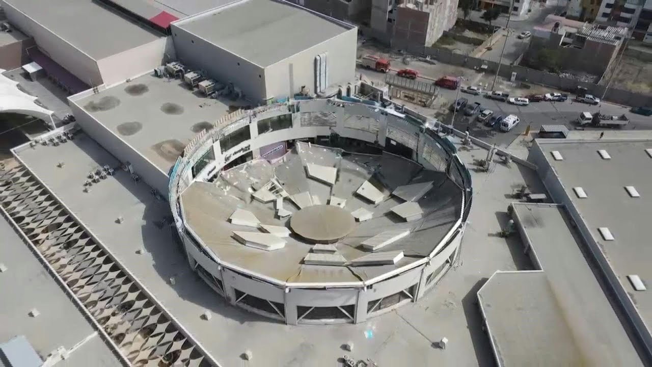 Aerial images of collapsed mall roof in Peru that killed four, injured ...
