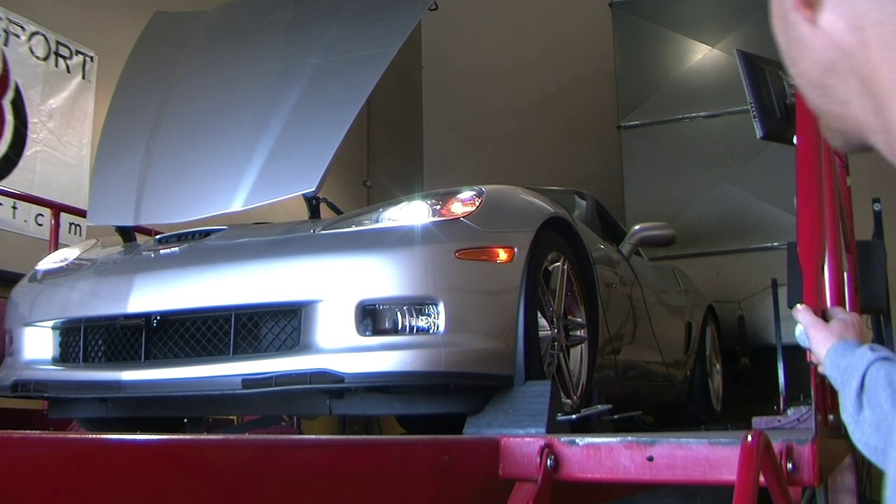 Dyno Tuning Test on 2006 C6 Z06 Corvette Wow's Us with 465HP - YouTube