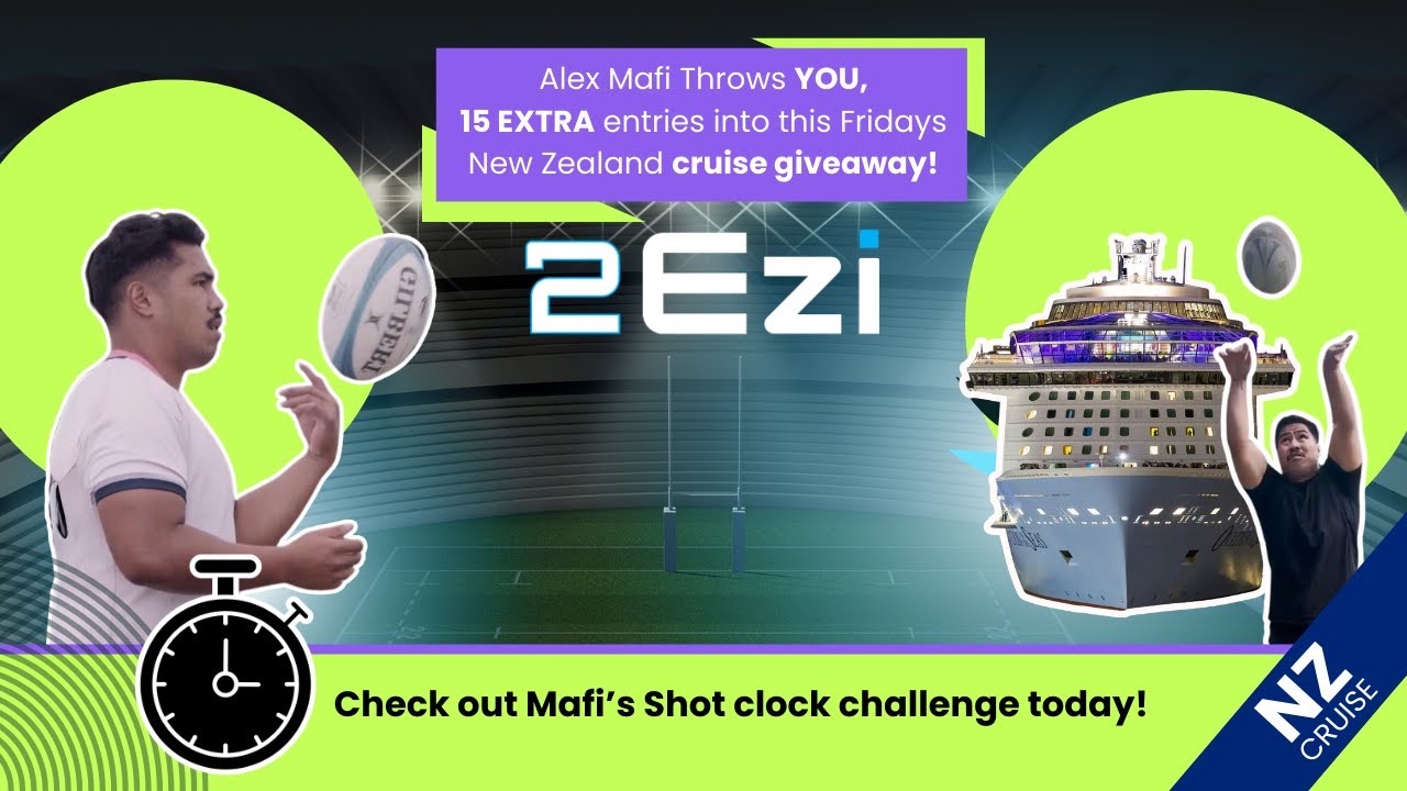 Alex Mafi Earns YOU 15 EXTRA Entries! 🏆 | Win a New Zealand Cruise 2024 ...