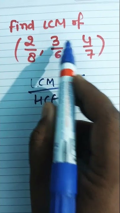 LCM of Fractions | bhinn ka LCM | maths vala | math trick - YouTube