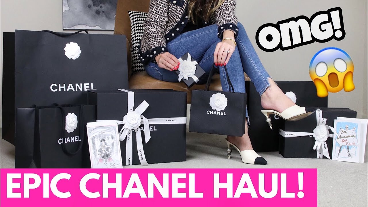 MASSIVE CHANEL UNBOXING HAUL! with PRICES & MOD SHOTS! 🛍😱 Mel in ...