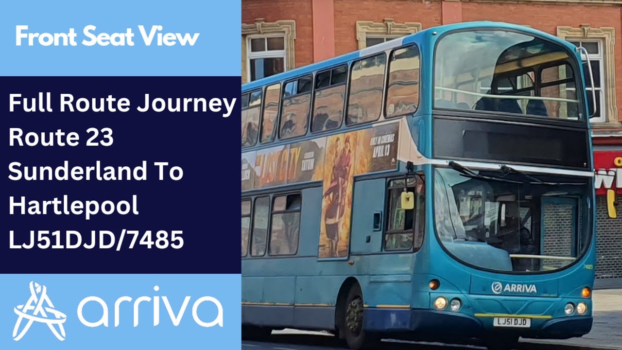 Full Route Journey | Arriva North East Bus Route 23 - Sunderland to ...