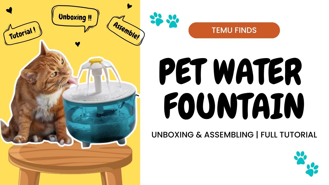 Unboxing & Assembling Pet Water Dispenser from Temu | Full Tutorial ...