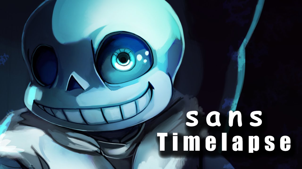 Sans (Undertale) Art Timelapse | Tribute - YouTube
