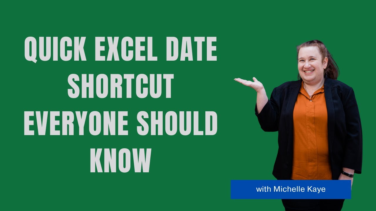 Quick Excel Date Shortcut Everyone Should Know - YouTube