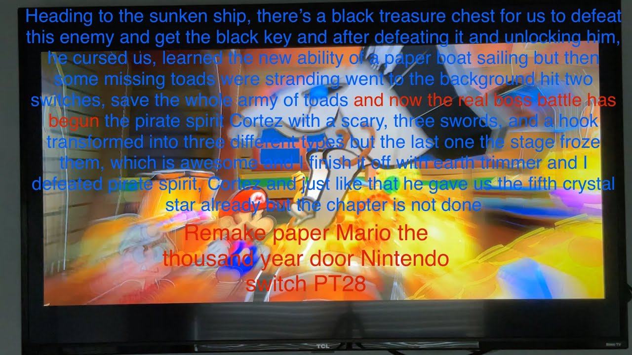 Battling pirate Cortez chapter 5 continues remake paper Mario the ...