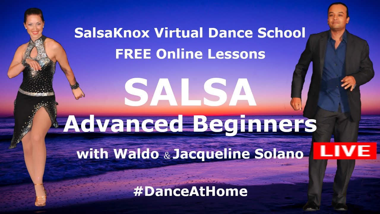 Salsa Dance Free Online Lesson for Advanced Beginners 💃💻🕺 - YouTube