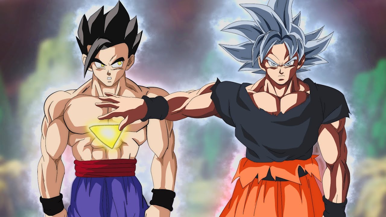 Goku and Gohan train together in the time chamber for the second ...