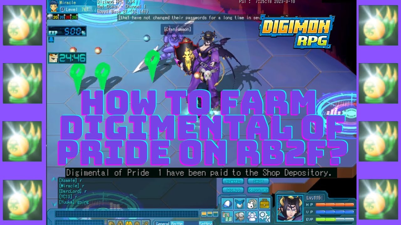 Digimon RPG Online : Royal Base - Let's Hunt Craniummon!!! - YouTube