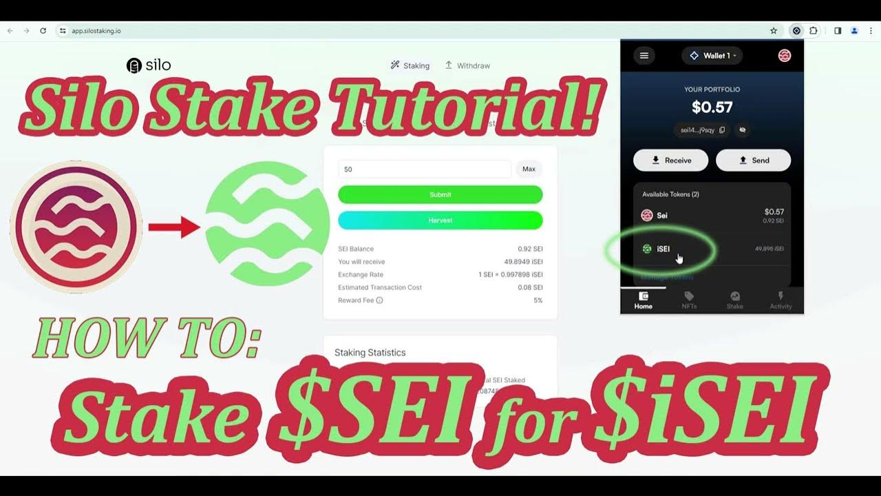 Silo Stake Liquid Staking Tutorial (How to Stake $SEI on Silo and add iSEI to Compass Wallet ...