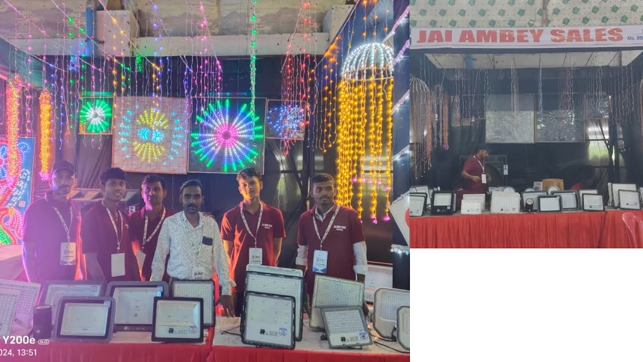 CG05 Expo 2024 Unique led flood light counter Jai ambey sales, # ...