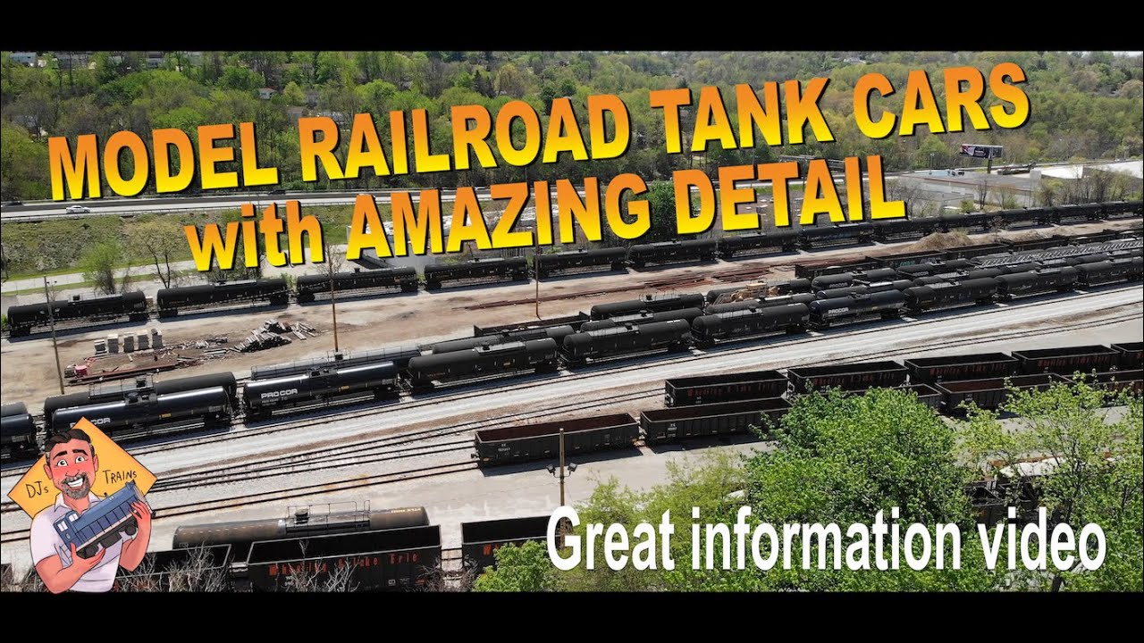 Model Railroad Tank Cars with AMAZING DETAIL! Great information video ...
