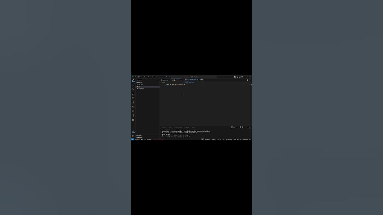 Coding "Hello world" in 3 programming languages - YouTube