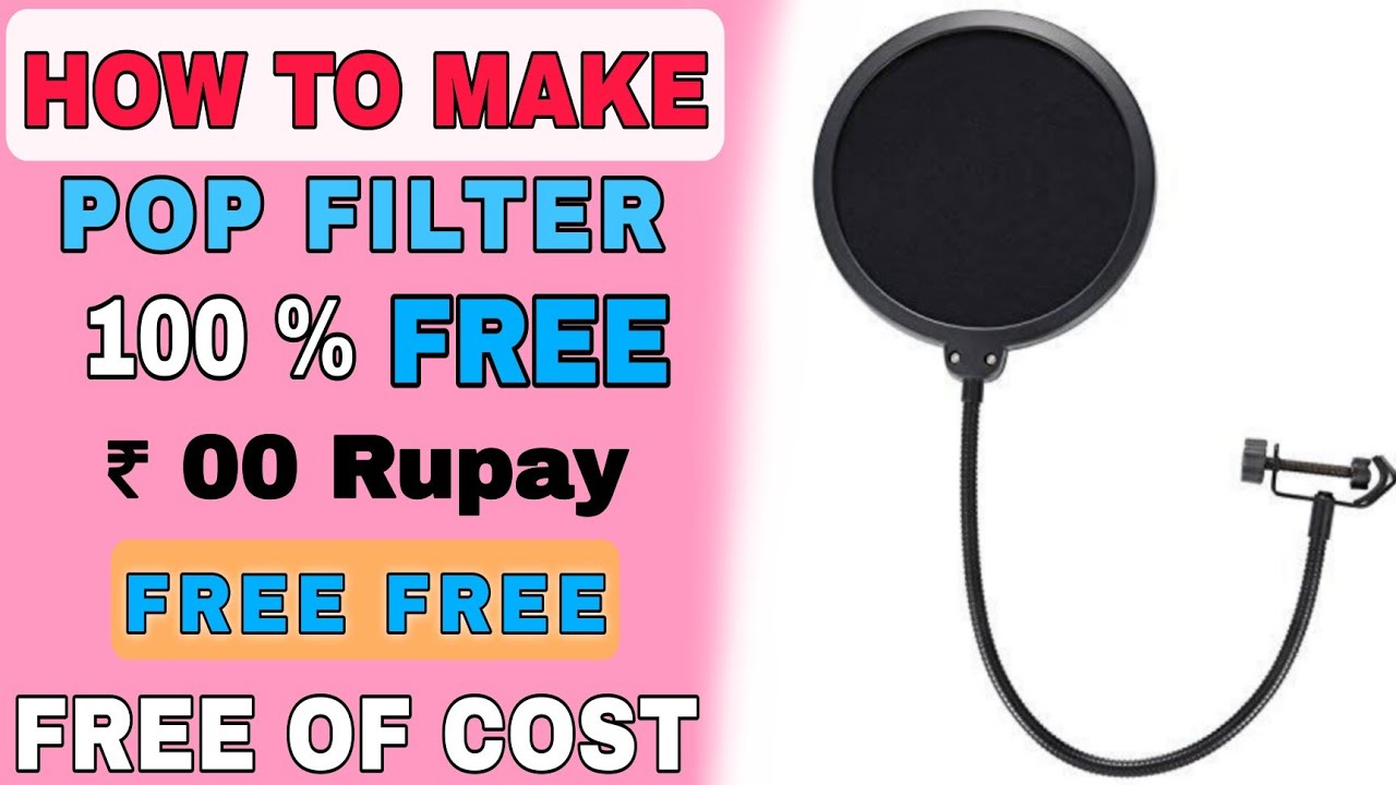 How To Make Pop Filter at Home | फ्री में पोप फिल्टर कैसे बनाएं | Make ...