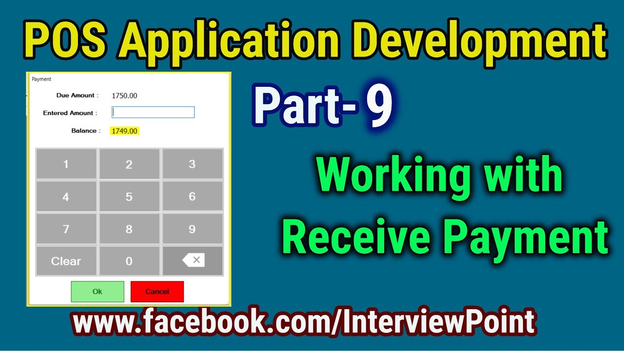 Create form to Receive Payment POS Application | Part-9 - YouTube