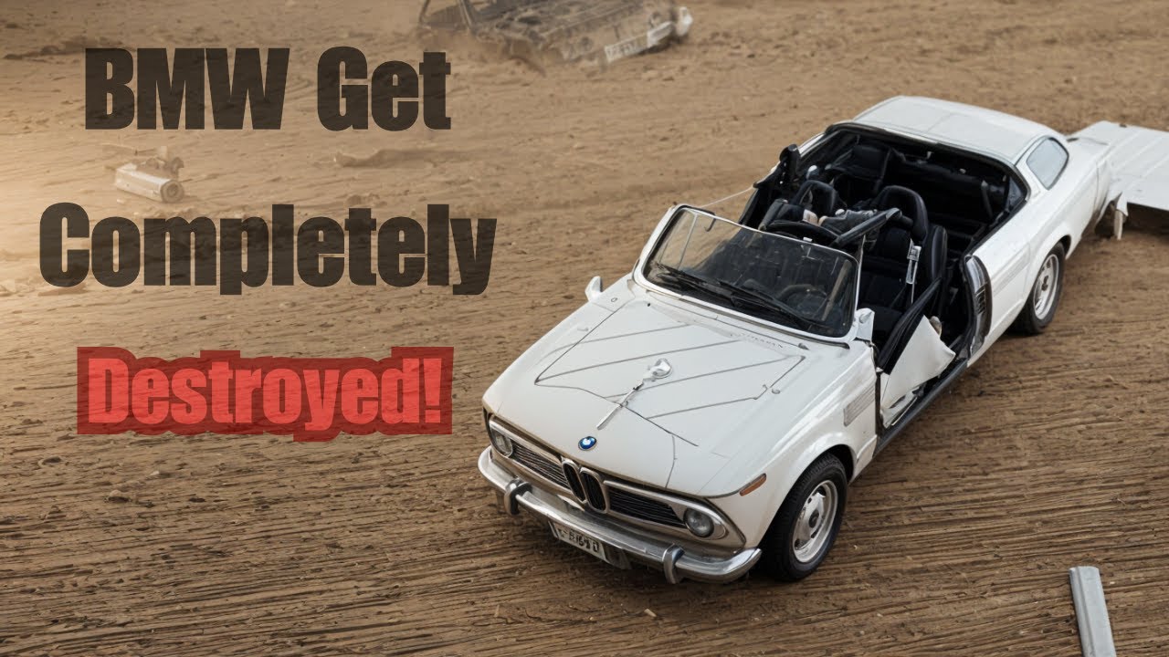 Watch a BMW 2002 Get Completely Destroyed! 🔨💥 (Brutal Car Demolition ...