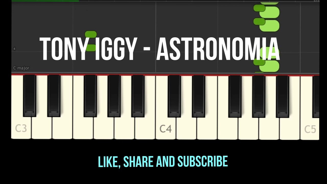 Astronomia piano tutorial full - YouTube