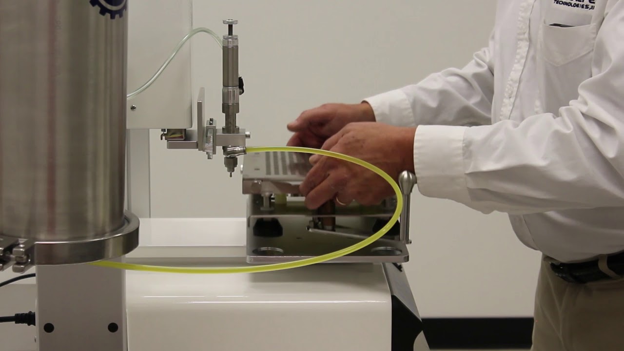 Schaefer technologies Inc (STI), RoboFill, RF300, Liquid Filler shown filling capsules. - YouTube