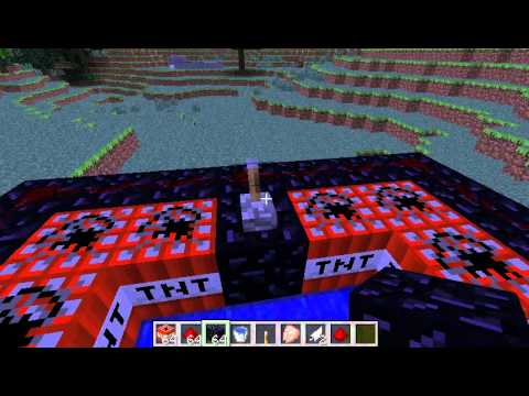 Minecraft: How to build a basic TNT trampoline - YouTube