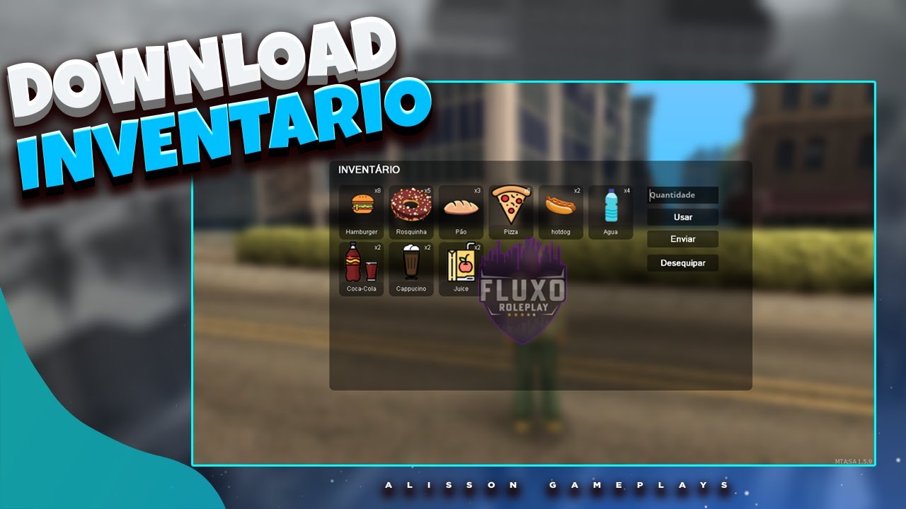 MTA:SA INVENTARIO ESTILO FiveM EXCLUSIVO COM FABRICA DE ARMAS! - YouTube