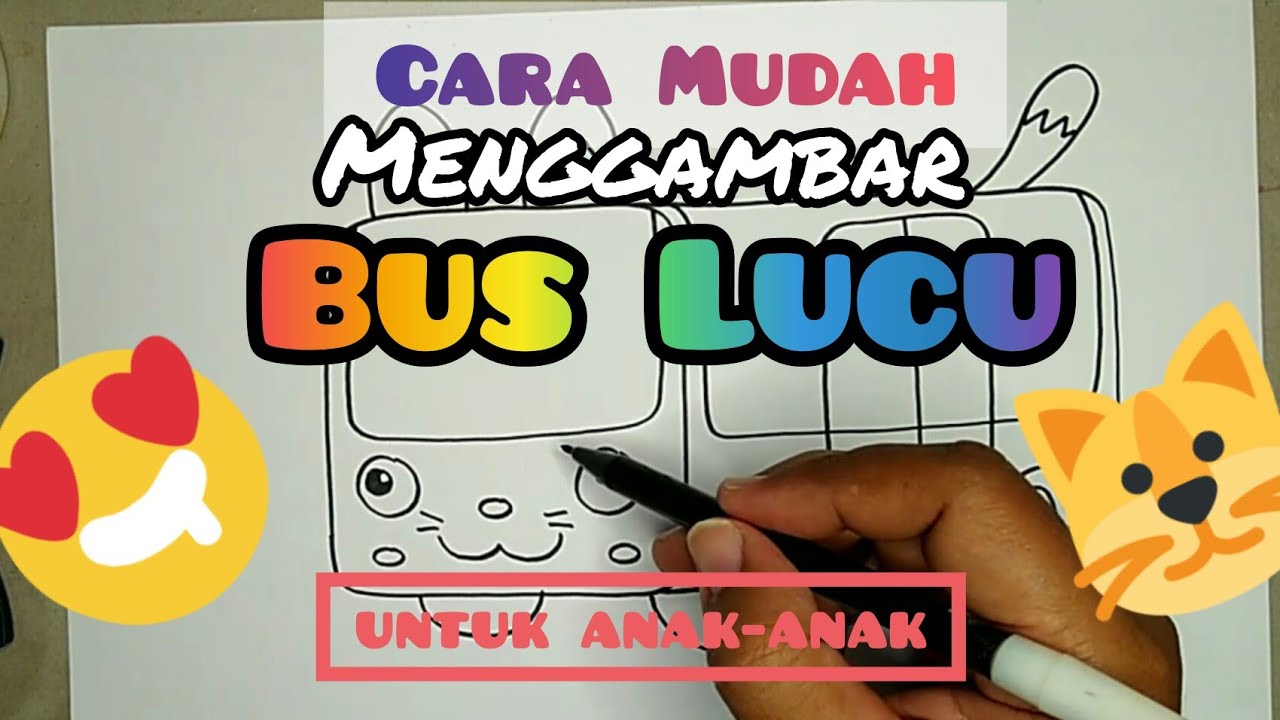 Menggambar Bus Lucu @simplyarty3626 - YouTube