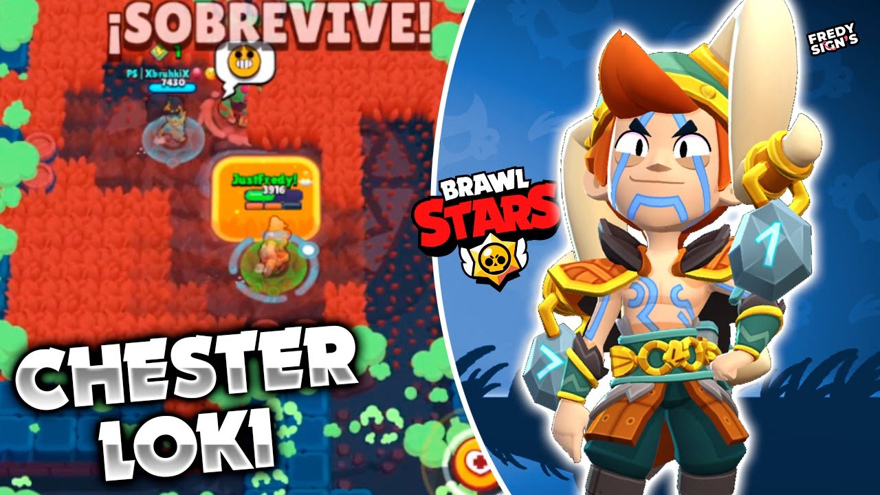 JUGAMOS CON OTRA SKIN FAVORITA - CHESTER LOKI | BRAWL STARS - YouTube