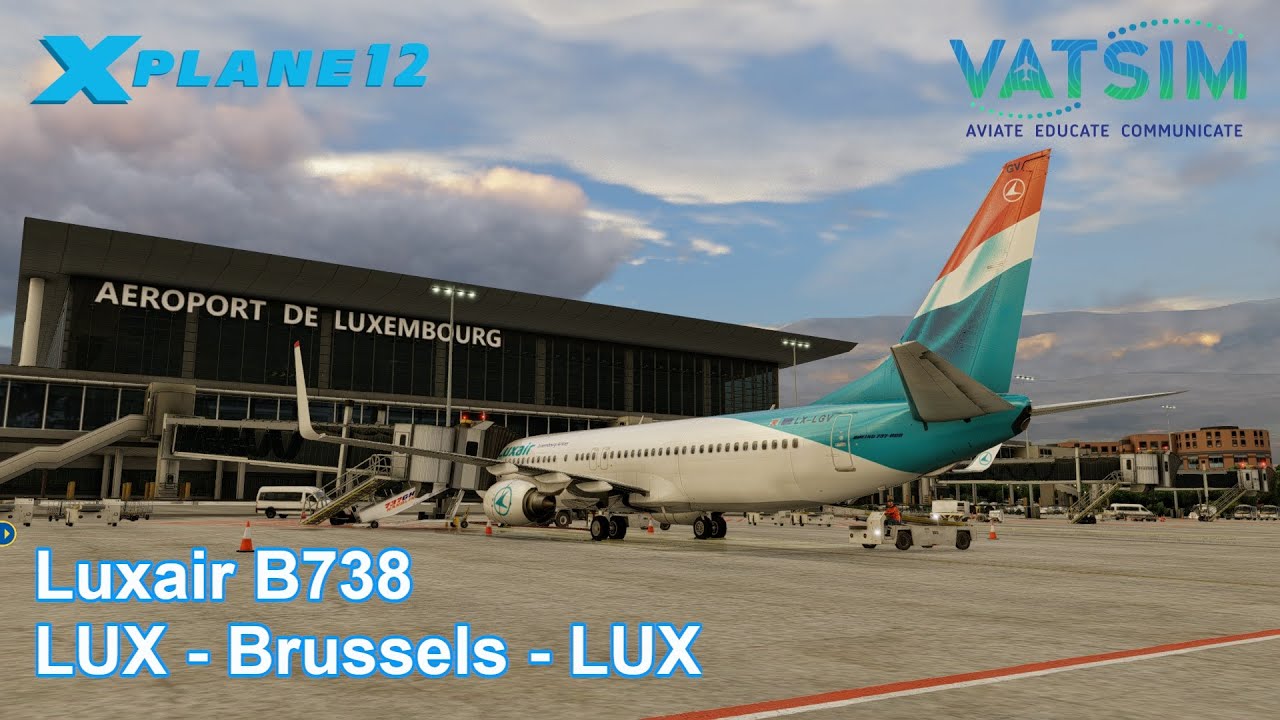 Flying the 737 after 4 YEARS again | Luxair Boeing 737-800 | LUX - BRU ...
