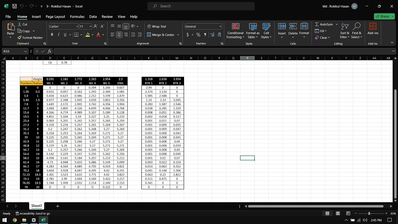 Tutorial_ 4.0 Offset Table _in Maxsurf - YouTube