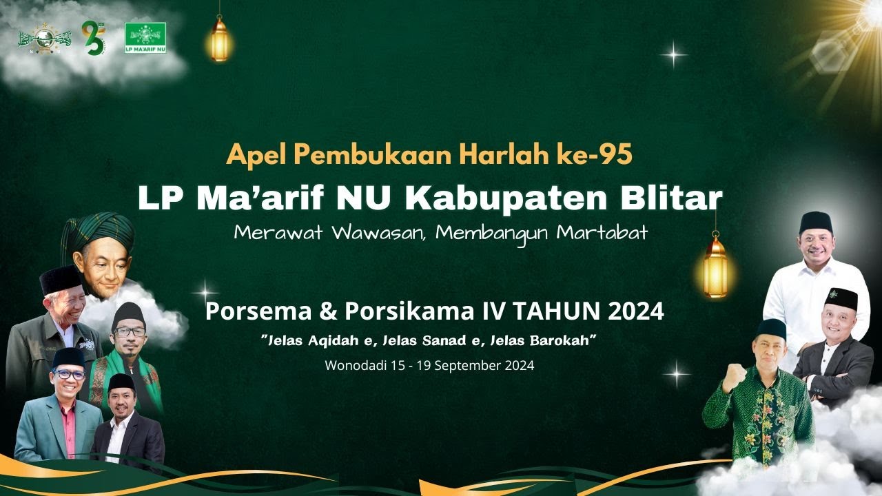 🔴Live || Apel Pembukaan Harlah LP Ma'arif NU Kabupaten Blitar - YouTube