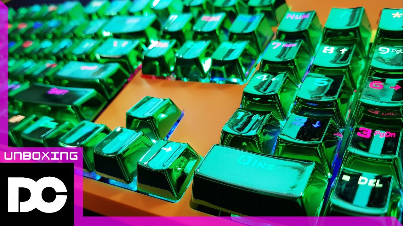 [DC튜브] 앱코 K6600 RGB 청축 기계식 키보드 + 황금 메탈 키캡? 별빛이 내린다~ 샤랄라~ (언박싱&리뷰) - YouTube