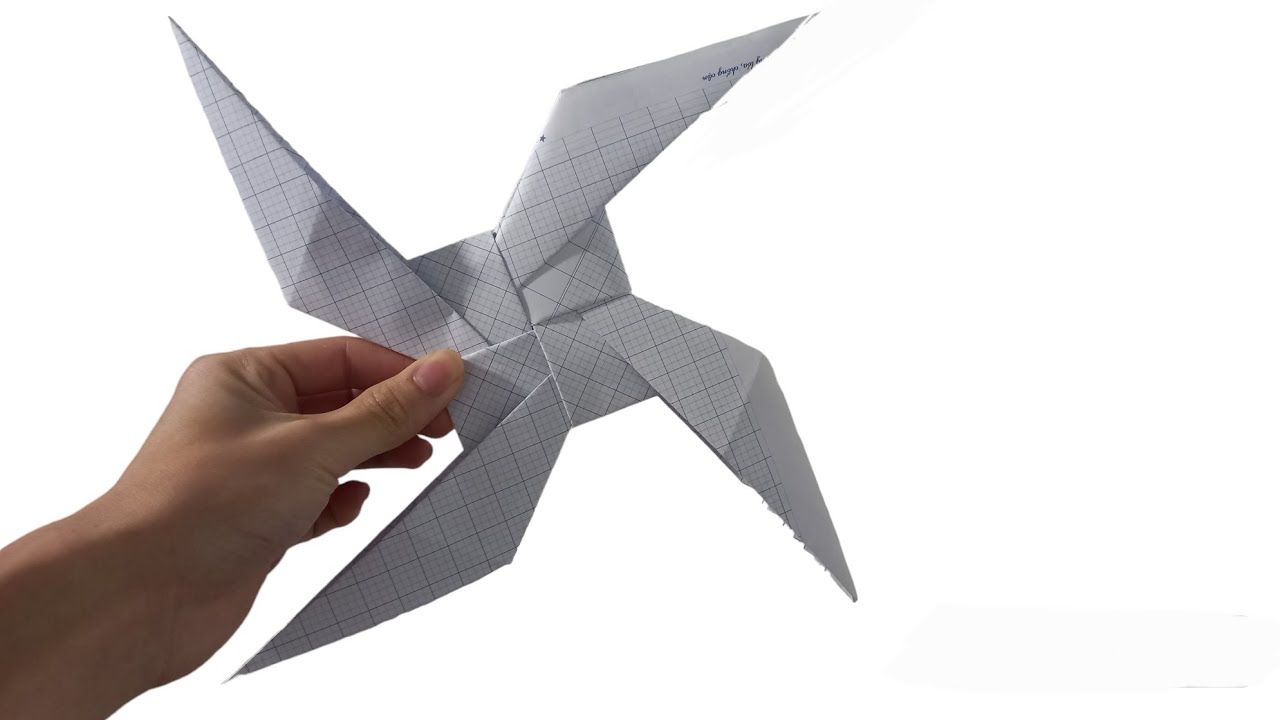 How To Fold 4-pointed Paper Darts | Trần Mạnh Huân - YouTube
