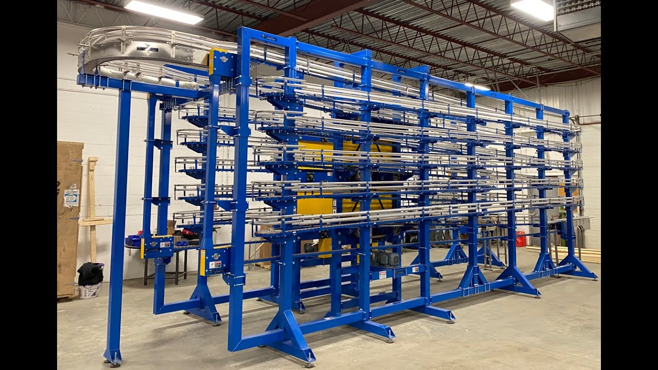 Dual Alpine Conveyor Accumulation System - YouTube