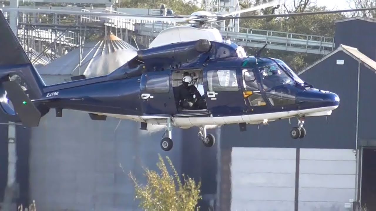 ZJ780 ‼️ DAUPHIN AS365 SAS AIRCRAFT 🚁-🎥👀 @redfox111 Shobdon Airfield ...