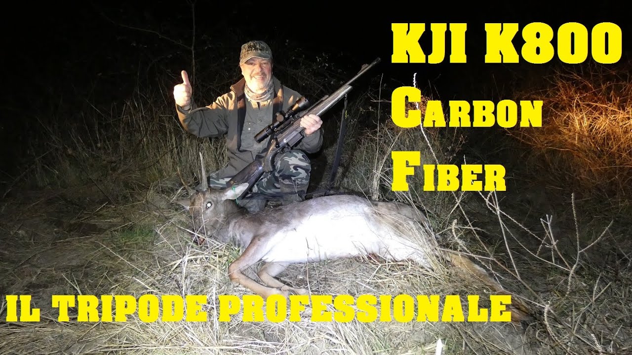 Test a Caccia Tripode Professionale KJI K800 Carbon Fiber Reaper Grip ...