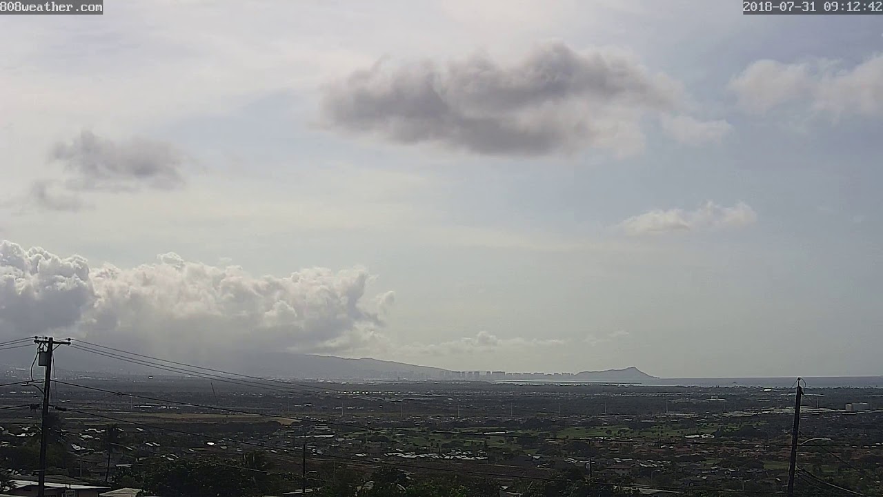 Hawaii Weather Webcam Timelapse for Tuesday, July 31 2018 - YouTube