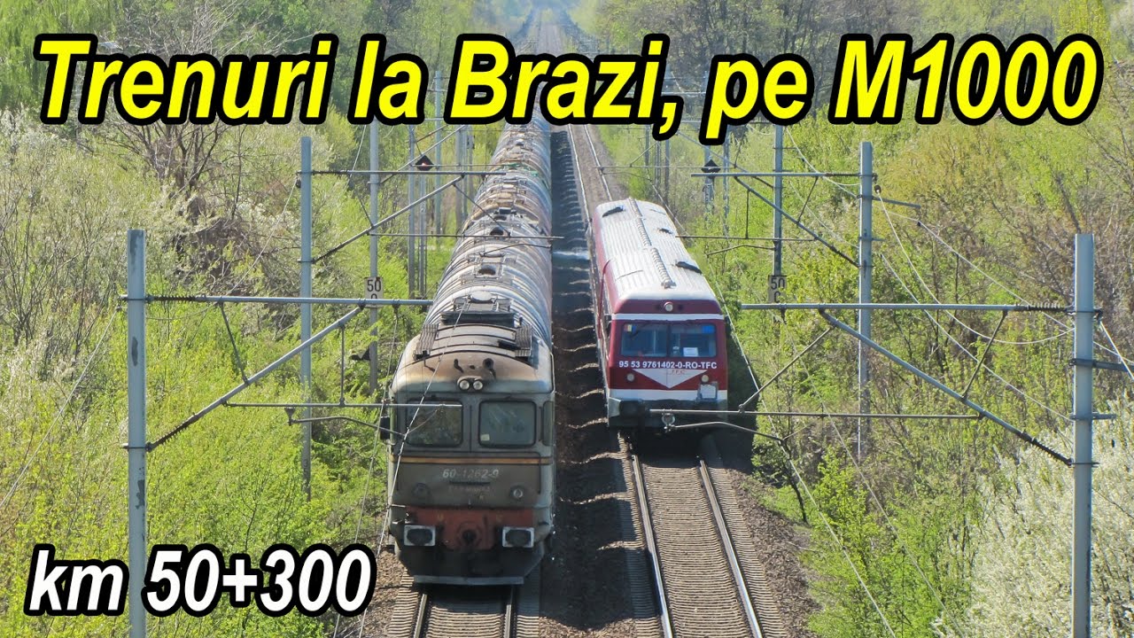 Trenuri la Brazi pe M1000-Trains-Züge - YouTube
